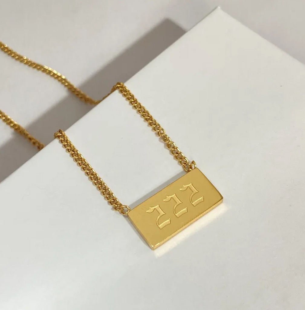 ANGEL NUMBERS NECKLACE 💧 - ATTICA JEWELS