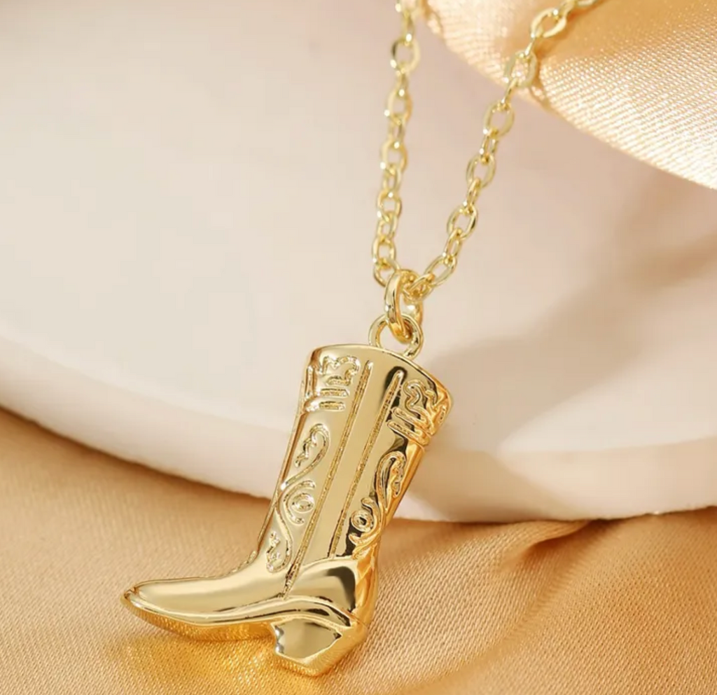COWBOY BOOT NECKLACE 💧 - ATTICA JEWELS